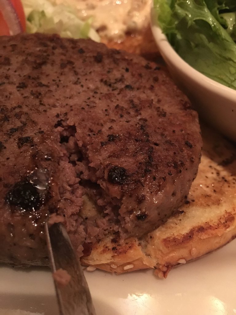 The impossible burger at Cheesecake Factory